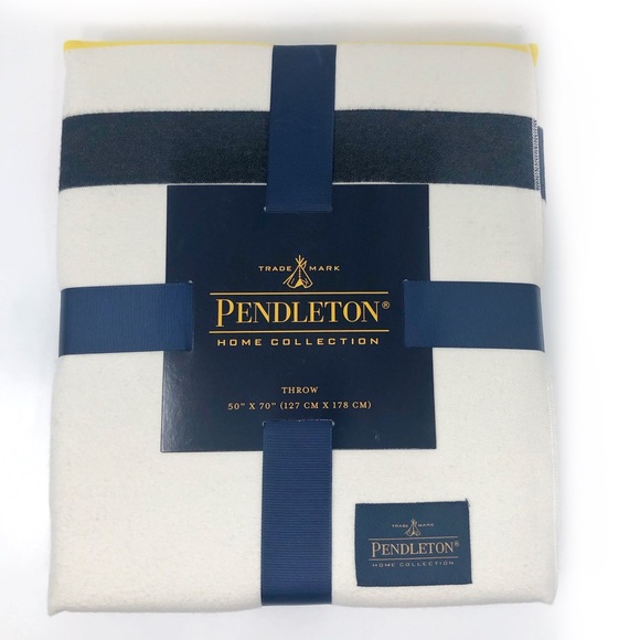 Pendleton | Bedding | Pendleton Glacier Stripe Throw Blanket Polyester ...
